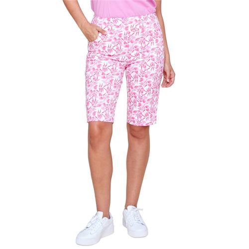 Renuar - Bermuda imprimé Rose bonbon 0 | Créations Chantal