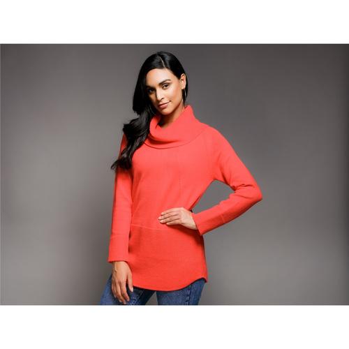 Chandail col roulé Rouge SMALL FW22 | Créations Chantal