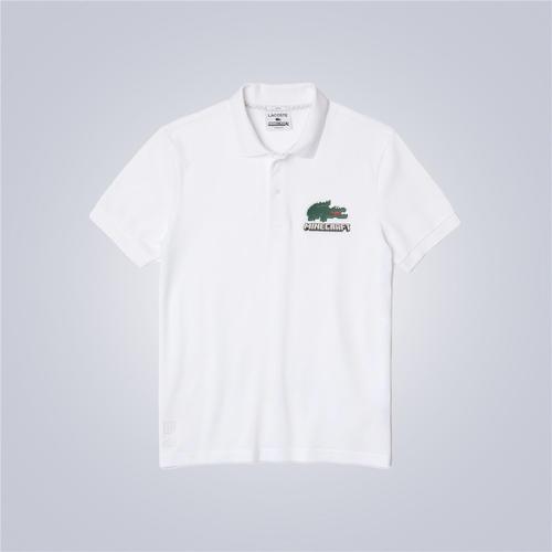 MINECRAFT LOGO XL White Classic LACOSTE x MINECRAFT | M2 Boutiques