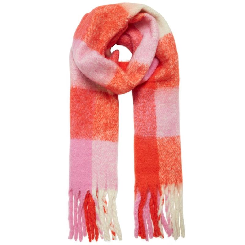Red pink scarf store