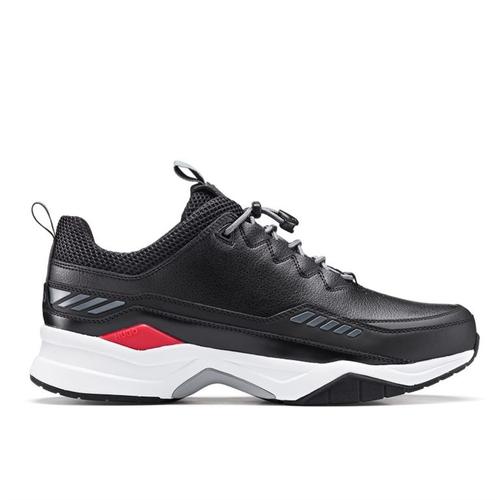 Running-inspired trainers with mixed-material uppers 7 US Black | M2 ...