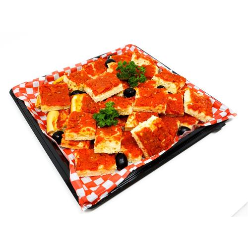 Au Toit Rouge - Plateau de Pizza aux tomates et ail (18-20 personnes ...