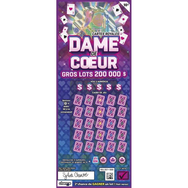 Loto Quebec - Loto Quebec Cartes Royales 10$ 1UN | Au Toit Rouge