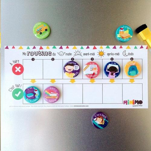 Extension de tableau - Ma Routine Quotidienne | Minis Humains