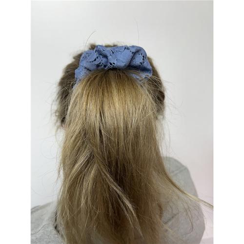 Chouchou en dentelle - Denim | Minis Humains