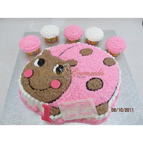 Gâteau anniversaire fille 0350 | Créations Gourmandes