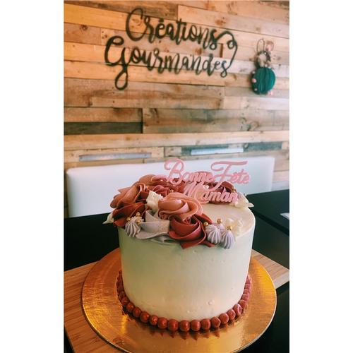 Gâteau fête des mères classique 6 à 8 personnes | Créations Gourmandes