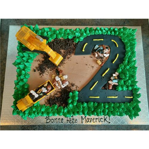 Gâteau rectangulaire construction | Créations Gourmandes