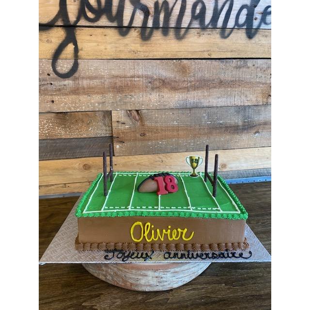 Gâteau Terrain de Football | Créations Gourmandes