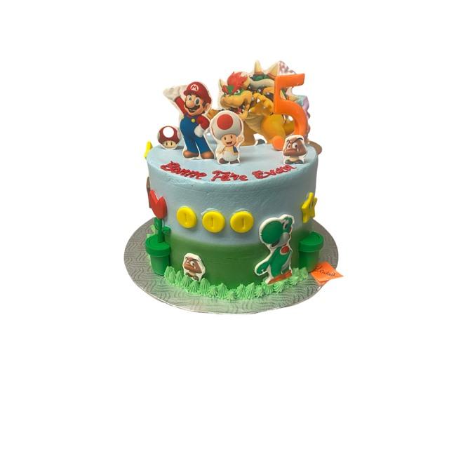 Gâteau Mario Bros et Cie | Créations Gourmandes