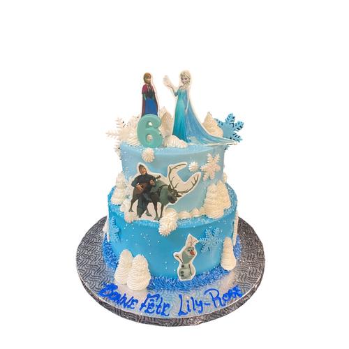 Frozen two tier cake | Créations Gourmandes