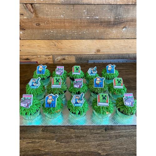 Cupcakes Bagues Minecraft | Créations Gourmandes