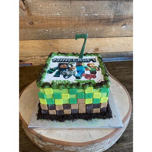 Gâteau Minecraft | Créations Gourmandes