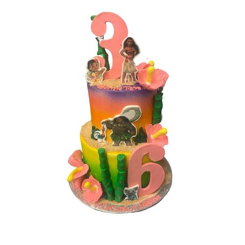 Gâteau Moana (2 étages) | Créations Gourmandes