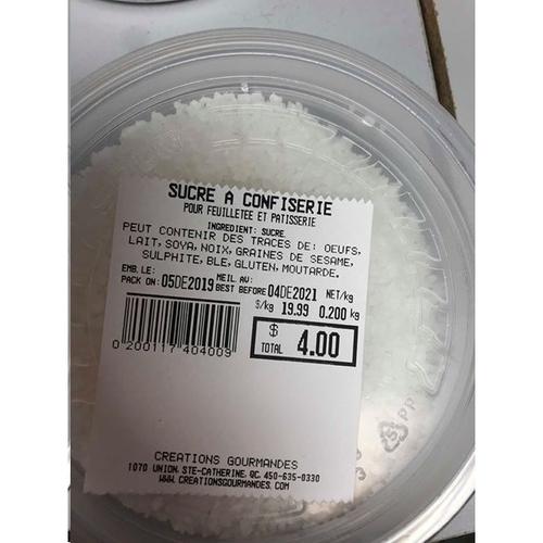 Sucre à confiserie | Créations Gourmandes