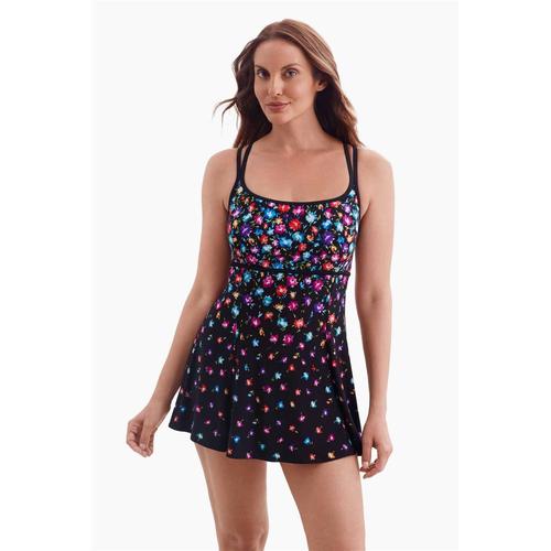 LONGITUDE - Maillot-robe 'Flower Trail' Rose multi LONG684004 ...