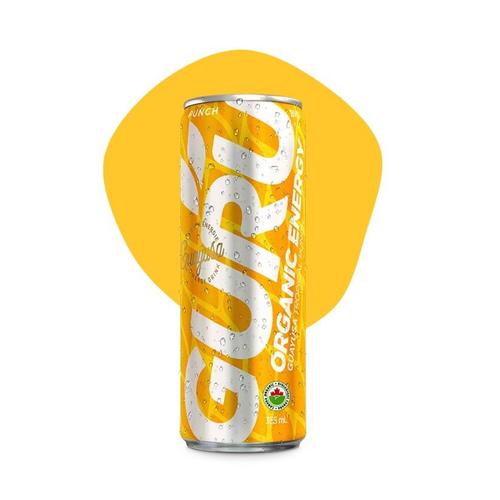Guru - Boisson énergie Guayusa Punch Tropical bio 355 ml | Santé en vrac